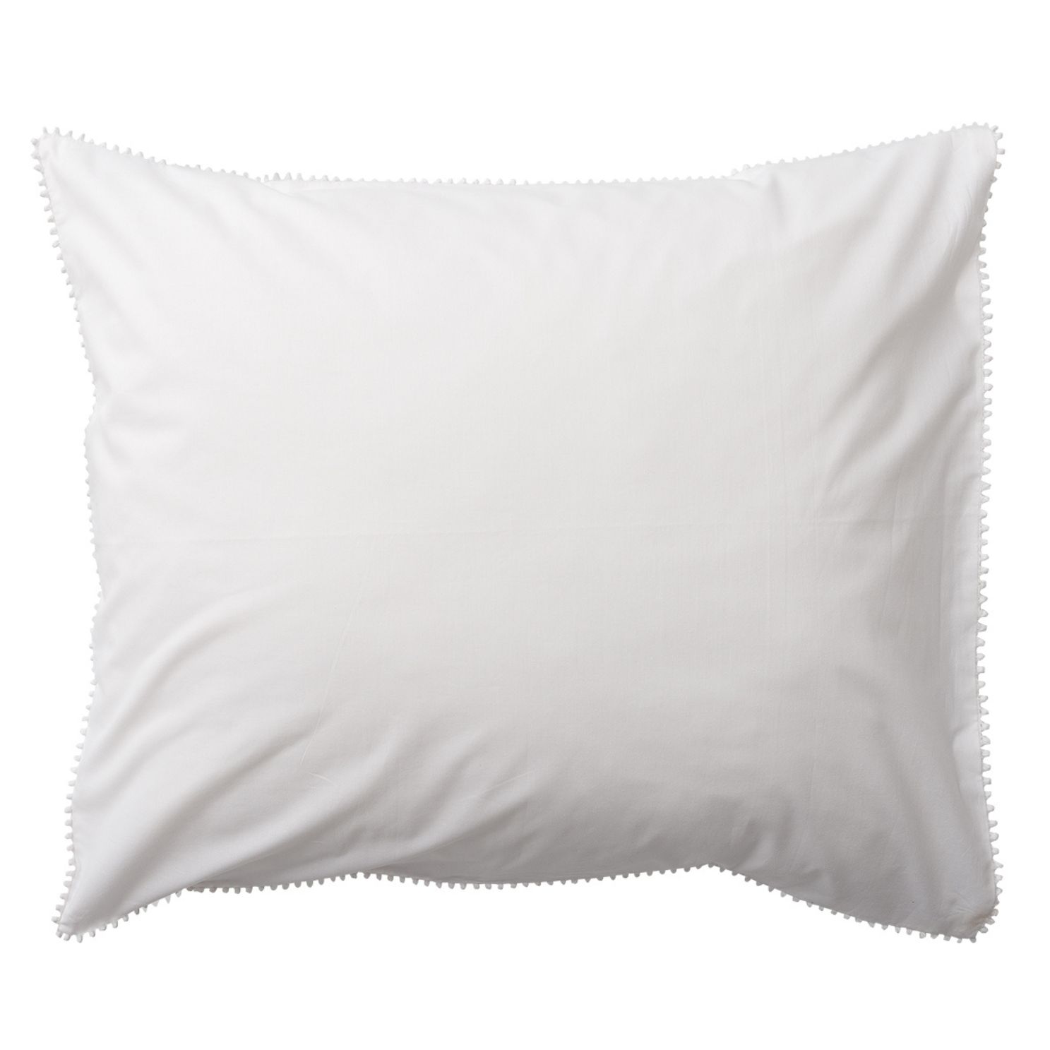 Linolux Kussensloop Pompom Wit | De Vries Slaapcomfort kopen?